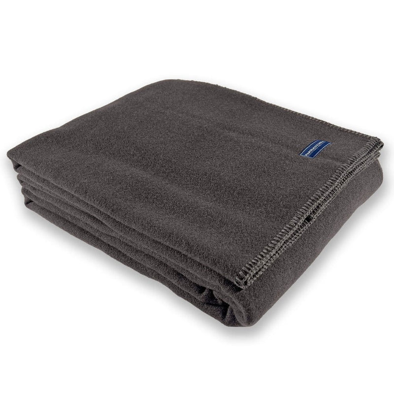 Pure & Simple Wool Blanket - Charcoal