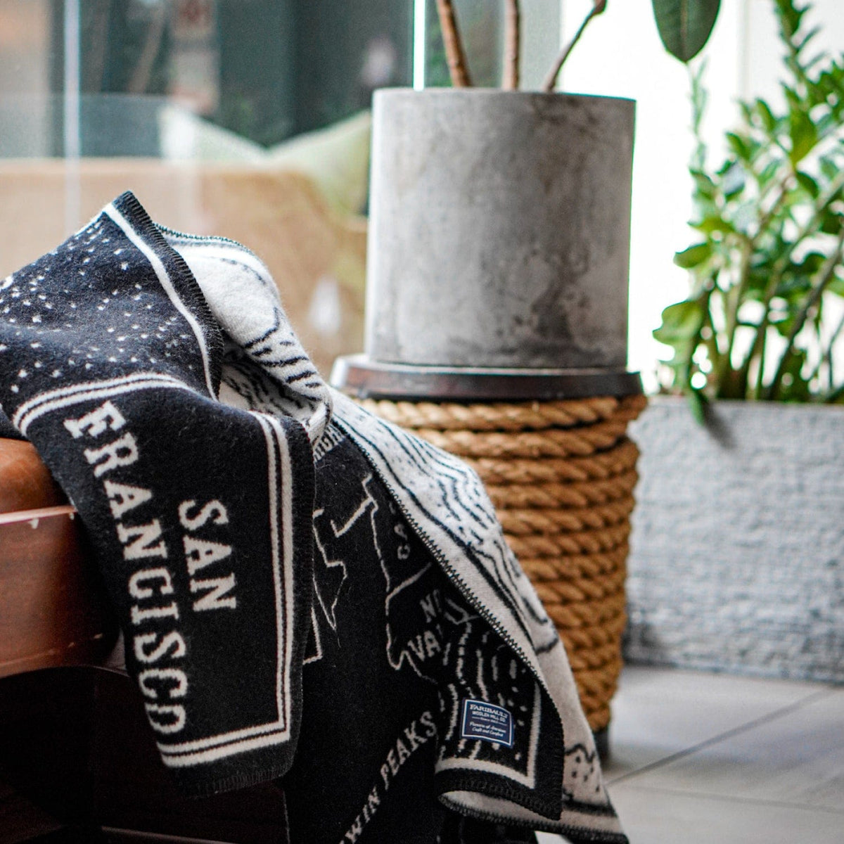 San Francisco Map Wool Throw – Faribault Mill