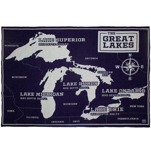 Lake & City Map Throw Blankets – Faribault Mill