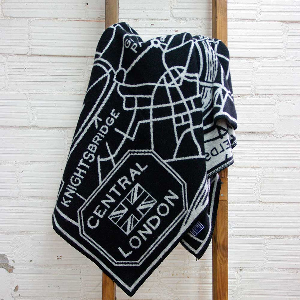London Map Wool Throw – Faribault Mill