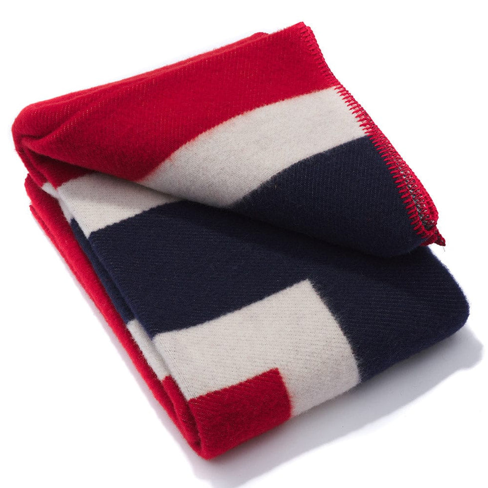 Norwegian Flag Wool Throw – Faribault Mill