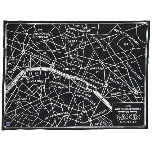 Paris Map Wool Throw – Faribault Mill