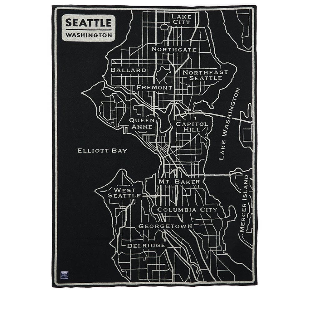 Seattle Map Wool Throw – Faribault Mill